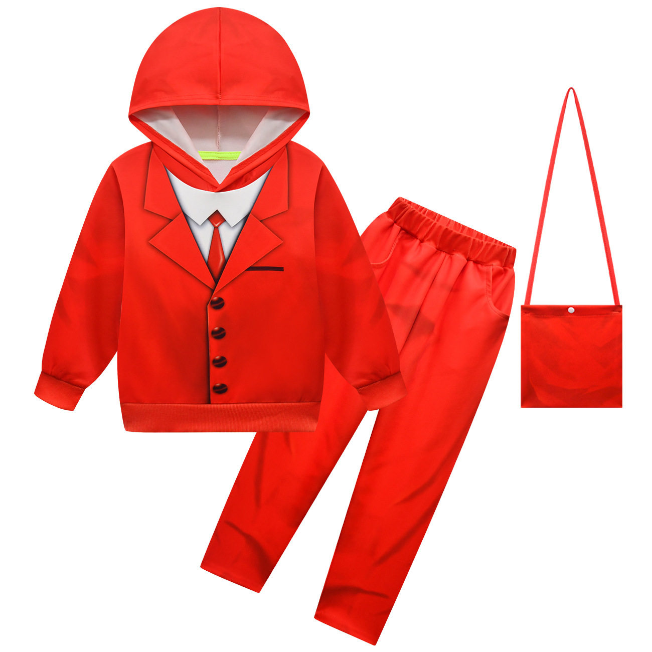 游戏Pocket Devs-Roblox同款男童卫衣长裤两件套六一角色扮演套装