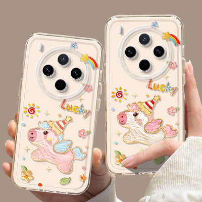 适用VIVOY系列油画小马手机壳