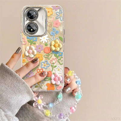 适用OPPOA系列涂鸦花朵手机壳