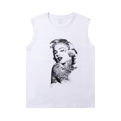 .欧美性感女神坎肩背心宽松t恤