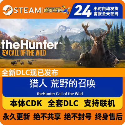 Steam正版国区CDK/猎人荒野的召唤DLC全套DLC解锁/本体激活码CDK