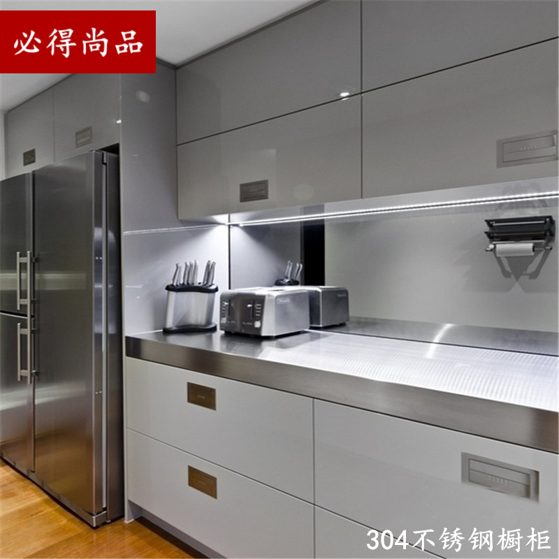 家用不锈钢厨房橱柜,千万不要买不锈钢橱柜,不锈钢厨房柜子_大山谷图库
