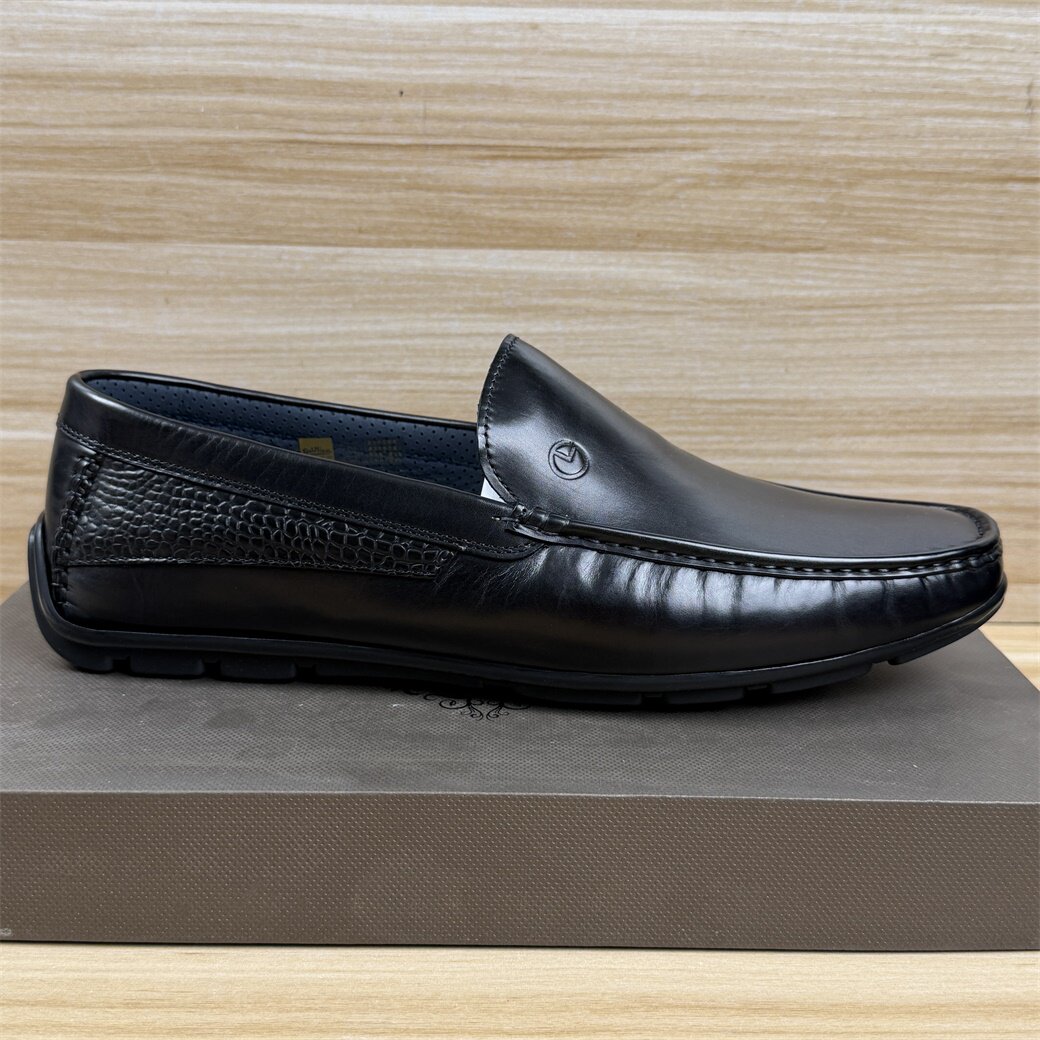 40.41.43码头层牛皮鞋撤柜男鞋春季新品高档休闲舒适软底豆豆鞋