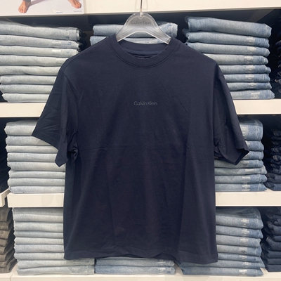 CK男士夏季宽松纯棉透气圆领T恤