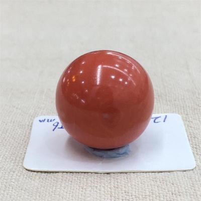 天然莫莫珊瑚台湾大圆珠单颗20.7mm原色momo有机宝石阿卡粉红颂