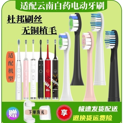 6支适用云南白药金口健电动牙刷头jk-1501替换刷头-高达联名K1/K3