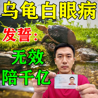 乌龟白眼病专用药草龟巴西龟蒙眼睁不开眼药水红肿细菌感染特效药