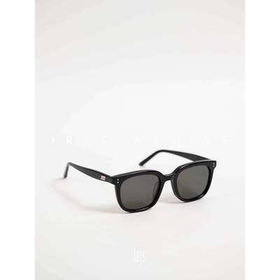 方形黑框板材墨镜女遮阳显脸小