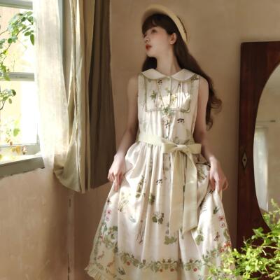 【现货】秘密花园连衣裙法式CLA优雅洛丽塔Lolita春日花语秋