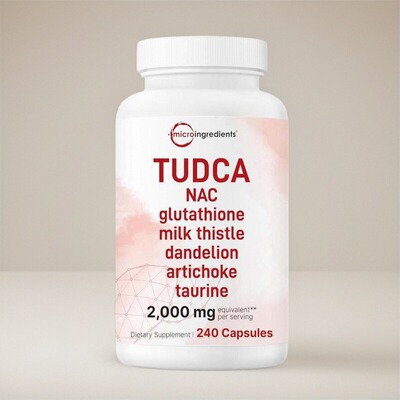 美国代购成人TUDCA NAC胶囊肝脏支持谷胱甘肽水飞蓟蒲公英复合240