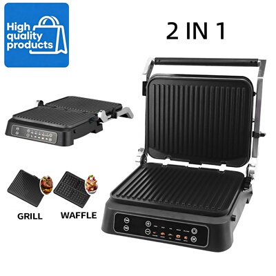 2 in 1 English steak machine waffle maker meat grill 牛排机