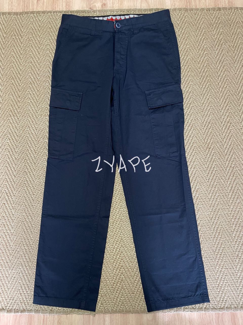 OriginalFake Kaws 12SS 红牙齿水洗工装布裤 OF休闲裤