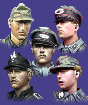 现货 Alpine H006 Panzer Crew Heads Set #2 1/35