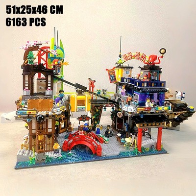 幻影忍者城市集市拼装玩积木具