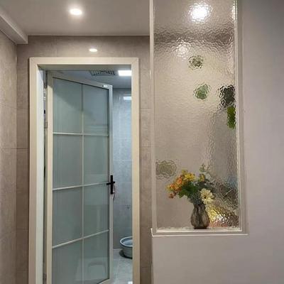 小红书爆款油画水波纹屏风隔断