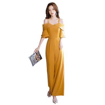 阿莲莉高贵优雅赫本风小礼服裤裙