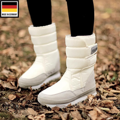德国Diverse冬季加厚羊毛平底防水防滑保暖雪地靴女筒短加绒棉鞋