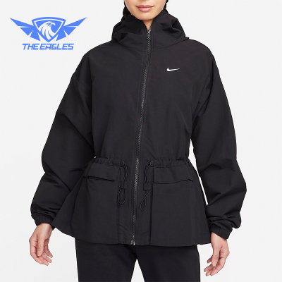 Nike/耐克正品春季新款女士拒水防晒梭织连帽夹克FN3670-010