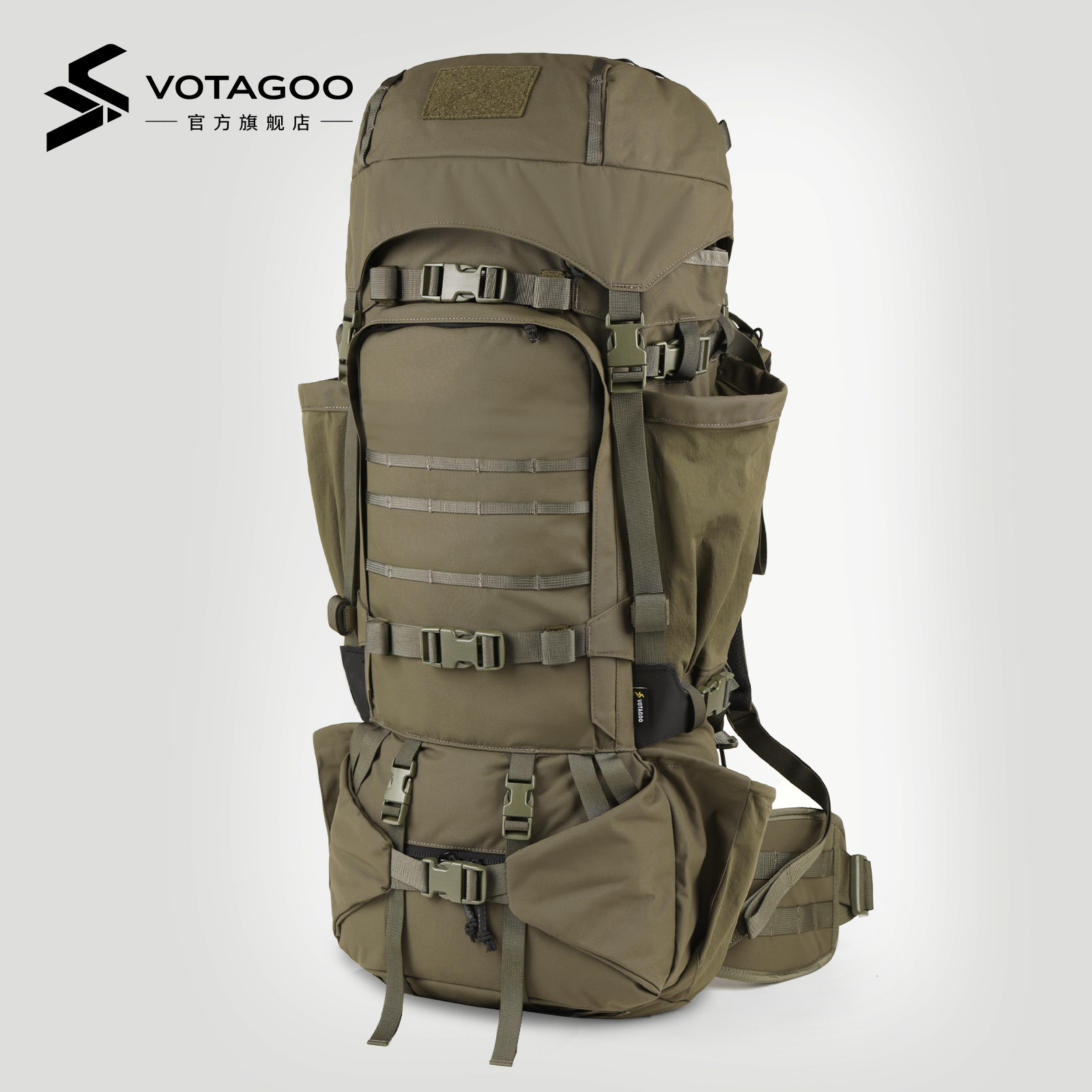 VOTAGOO (战舰75L) 超大战术户外登山徒步双肩包迷彩背囊背负系统