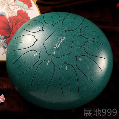 高档华蜀灵鼓15音人3音初学者空儿成童11音莲花1鼓色空鼓手碟打击