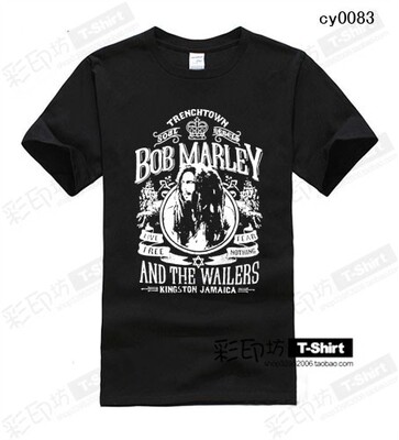 摇滚雷鬼音乐教父短袖t恤