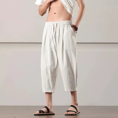 酷勒曼服饰2026夏新款透气7分裤男运动七分裤阔腿裤大码宽松