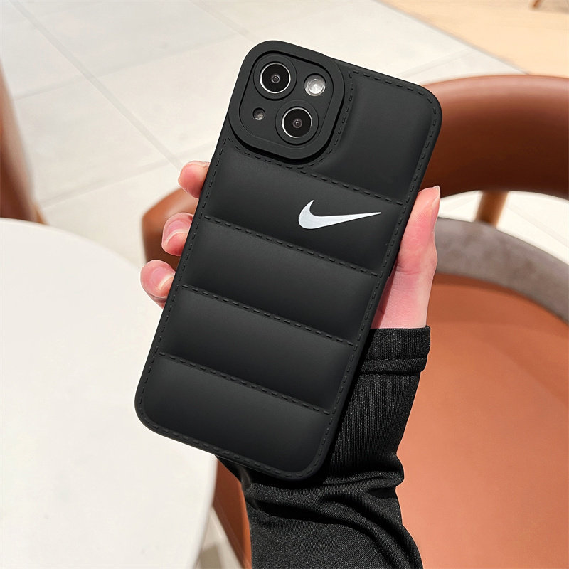 ins羽绒服冬季适用于苹果15ProMax手机壳iPhone14潮牌11nike男女12液态17硅胶16plus防摔xsmax13全包镜头xr软