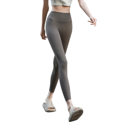 Beemen均码高腰健身跑步裸感长裤