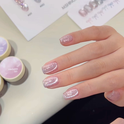 【6罐，一套送猫眼】魅萱新款高光时刻银闪爆闪胶