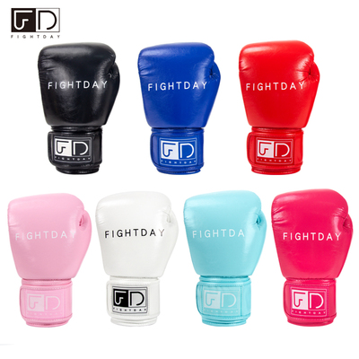 FIGHTDAY搏击纯色FD拳套拳击散打手套纤维拳套打拳专业泰拳超细