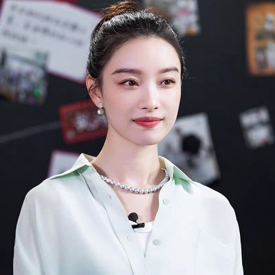 倪妮经典戴妃款珍珠耳钉高级感真多麻方钻气质小众耳环显瘦耳坠