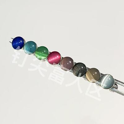 滴油猫眼舌钉钛钢材质防过敏