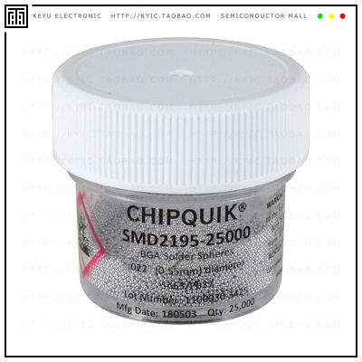 SMD2195-25000【SOLDER SPHERES SN63/PB37 .022' (】
