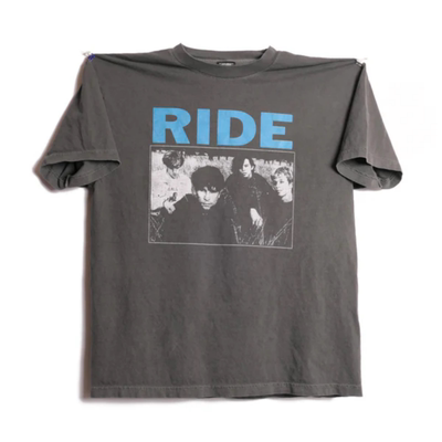RideShoegaze盯鞋摇滚轻水洗短袖
