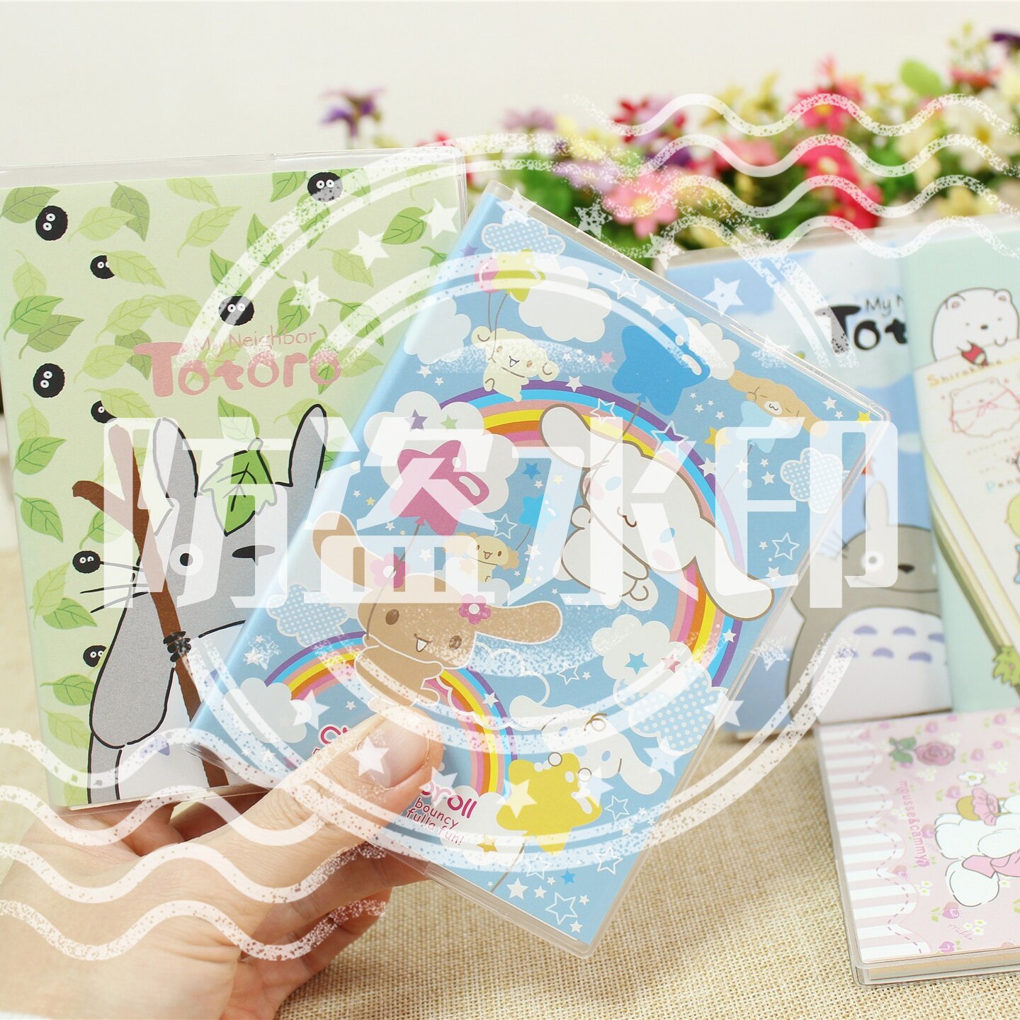 新款卡通横线小白狗形象彩页胶套防水迷你便携日程本奖励奖品文具