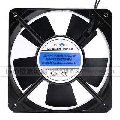 全新原装F2E-120S-230雷普电气AC220V 12025轴流散热风扇 4寸机柜