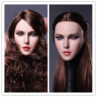 欧美女兵人头雕1/6现货