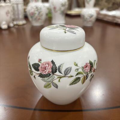 Wedgwood 韦奇伍德 Hathaway Rose 海瑟薇玫瑰 骨瓷咖啡罐 茶盒