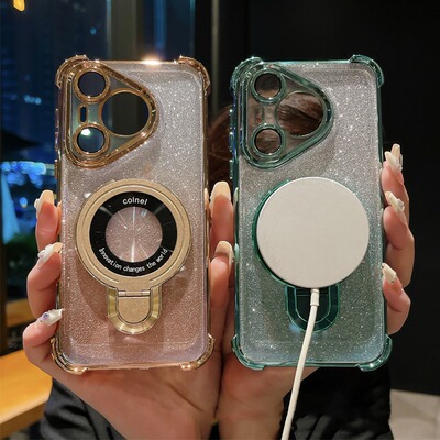 适用华为Mate80 Pro四角防摔Pura70 Ultra亚克力太空壳P60 50 40 30全包带镜头保护荣耀Magic6 5 4手机壳批发