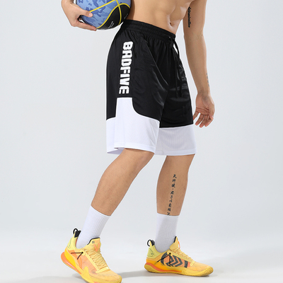 STNP美式拼色字母logo五分裤篮球