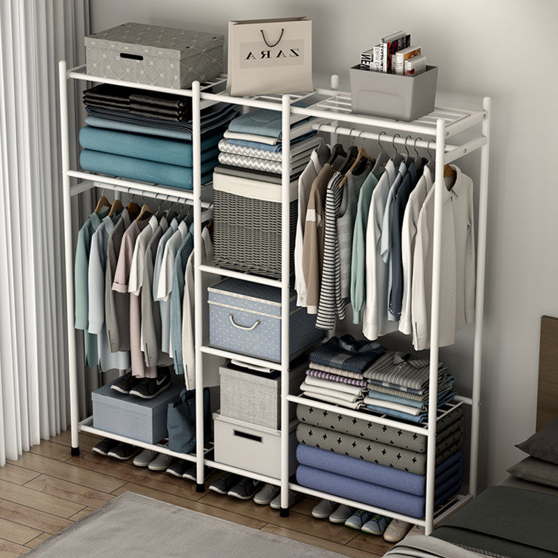 卧室铁架衣柜,卧室衣柜,铁架衣柜_大山谷图库