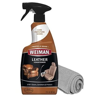 Weiman Leather Cleaner， Polish and Conditioner for Furnit