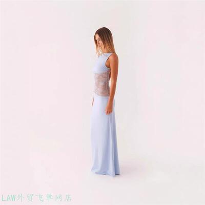 Strapless one shoulder fashionable dress2025性感修身蕾丝缎面