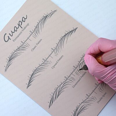 Nano Brow Strokes Printed Silicone Sk Precision Eyebrow Desi