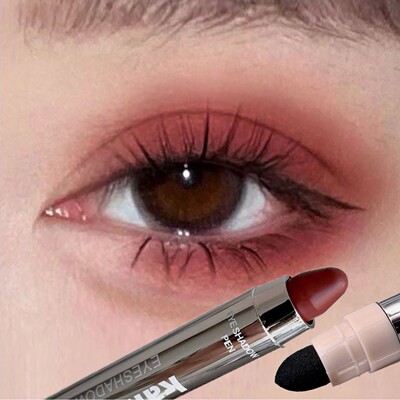 Velvet Red Eyeshadow Stick Pearlescent Matte Brightening Gli