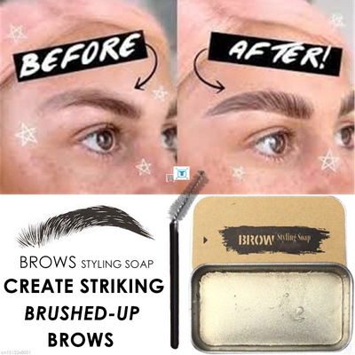 3D Feathery Brows Makeup Balm Styling Brows Soap Kit Lasting