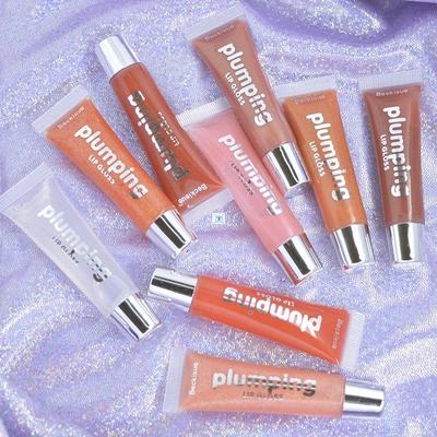 9 Color Plumping Lip Gloss Lip Plumper Moisturizer Shiny