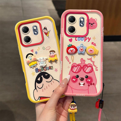 搞怪蜡笔小新适用InfinixSmart9手机壳卡通潮少女SMART9全包防摔创意搞怪立体可爱保护壳