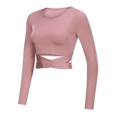 宽松长袖运动瑜伽服速干跑步