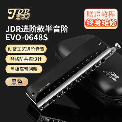 嘉德瑞JDR0648S半音阶12孔C口琴